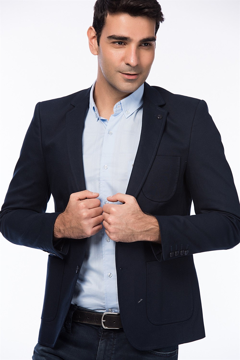 Sacou barbati, dewberry Indigo