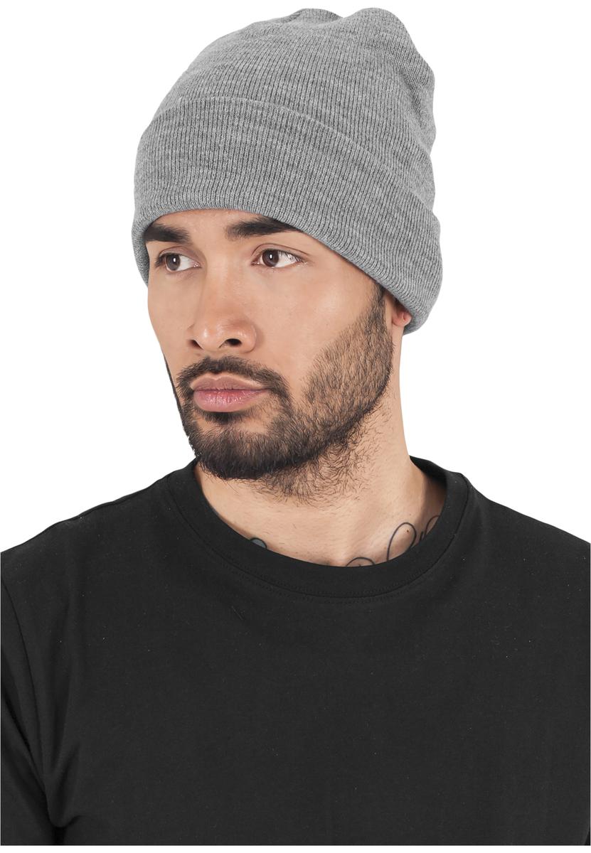 Heavyweight Long Beanie heather grey