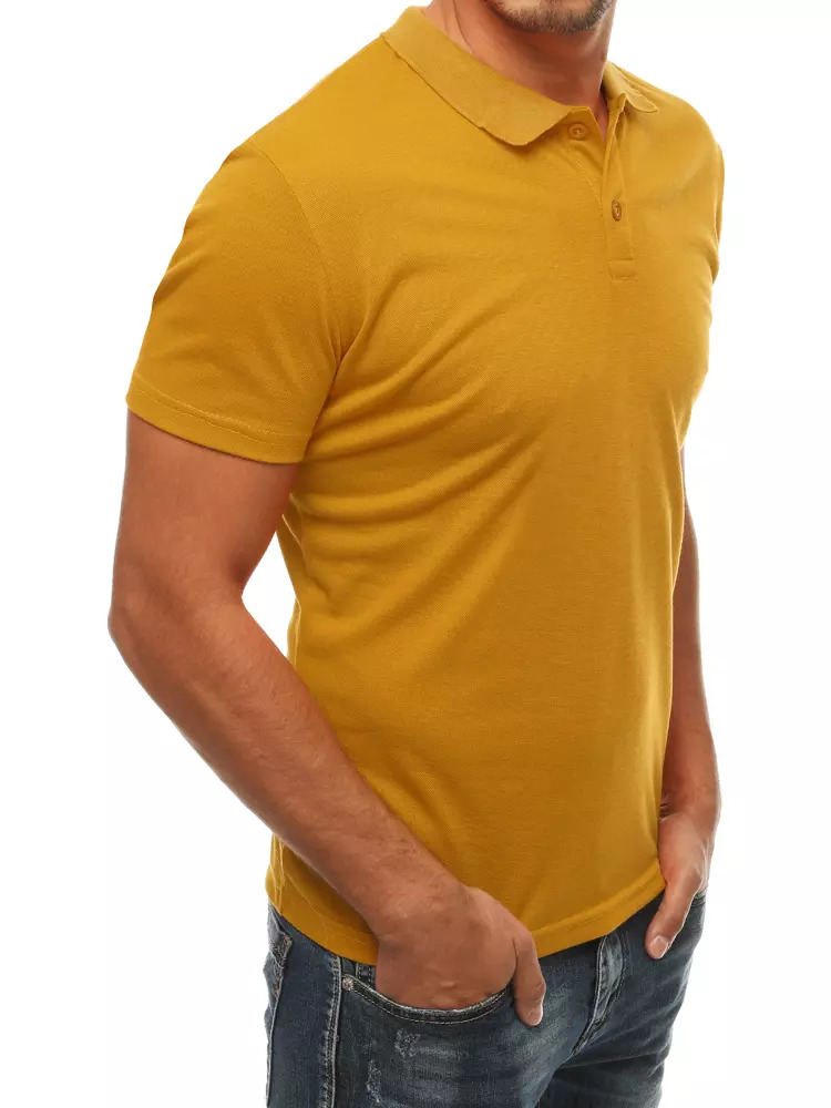 Men's mustard polo shirt Dstreet PX0348