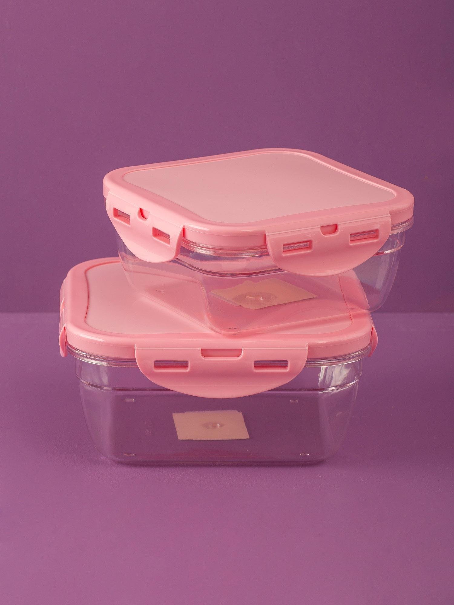 Pink food container