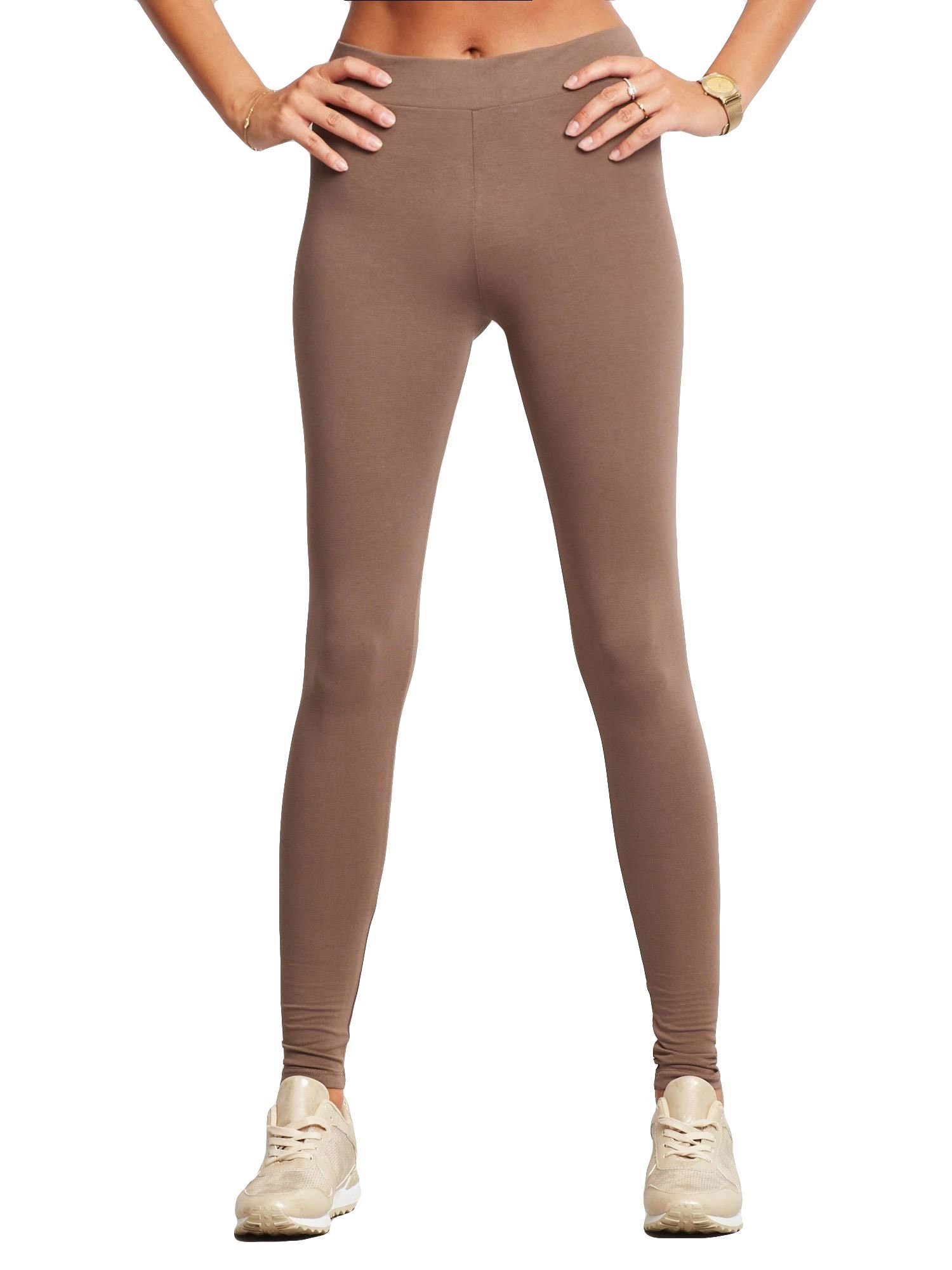 Basic coffee leggings