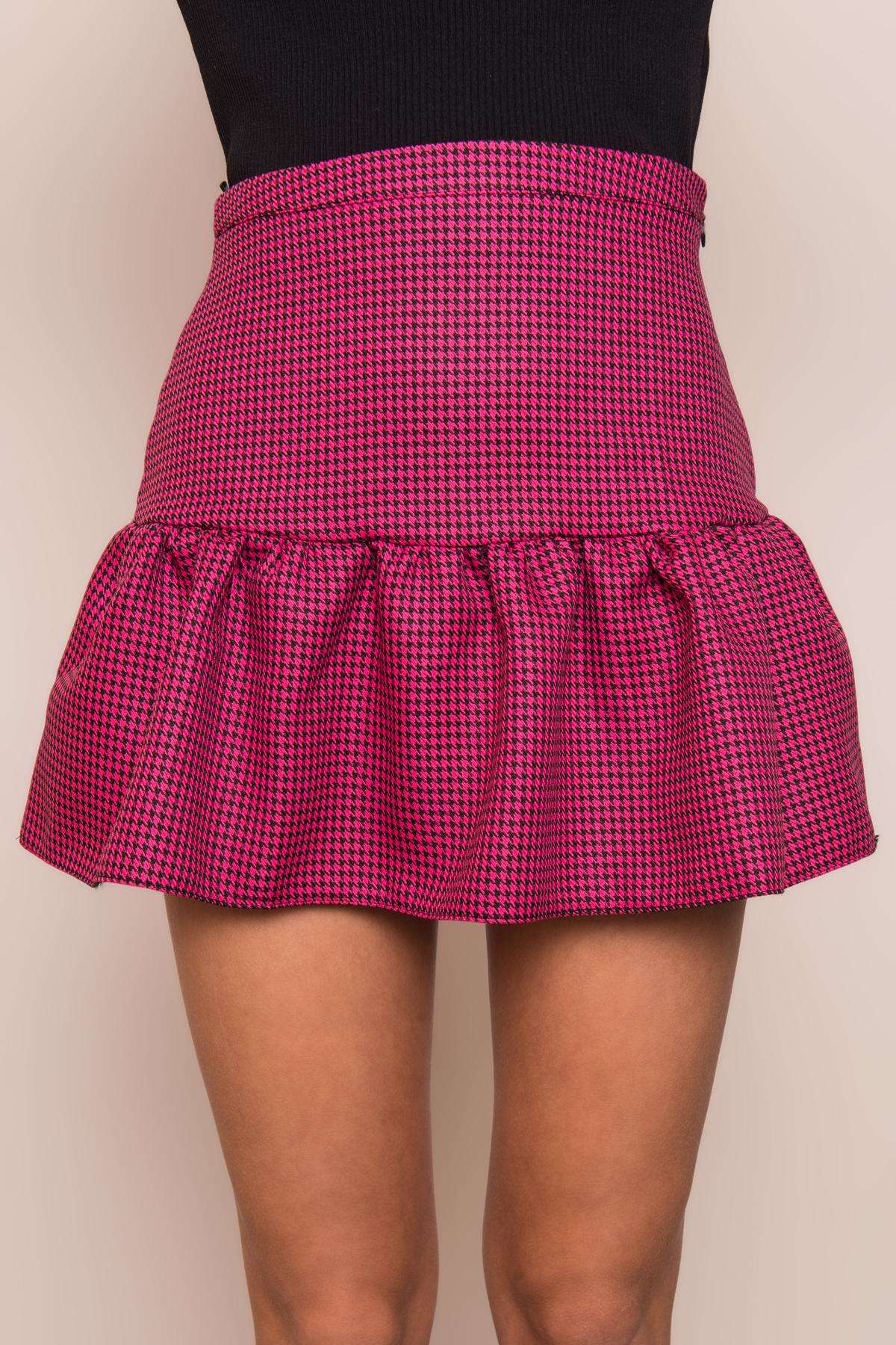 BSL Fusta mini roz inchis cu un bibelou