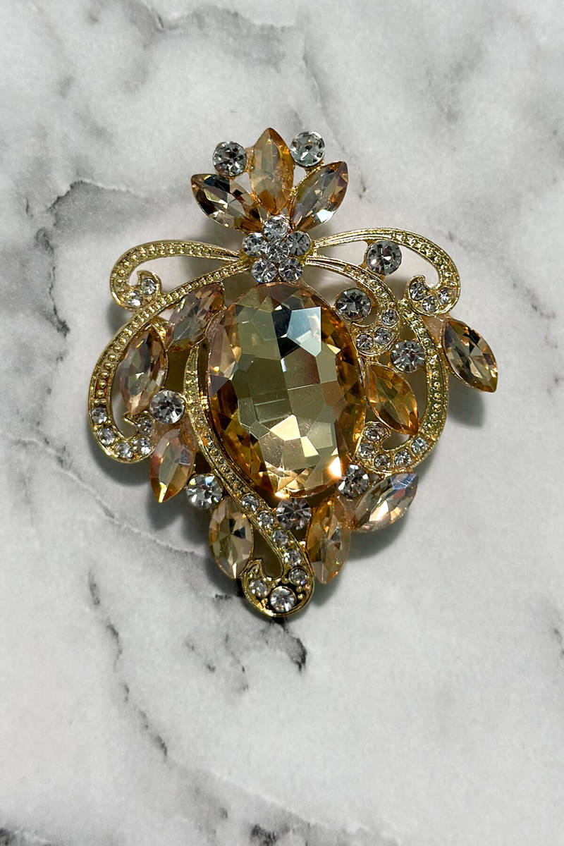 Brooch XZ459-247 gold