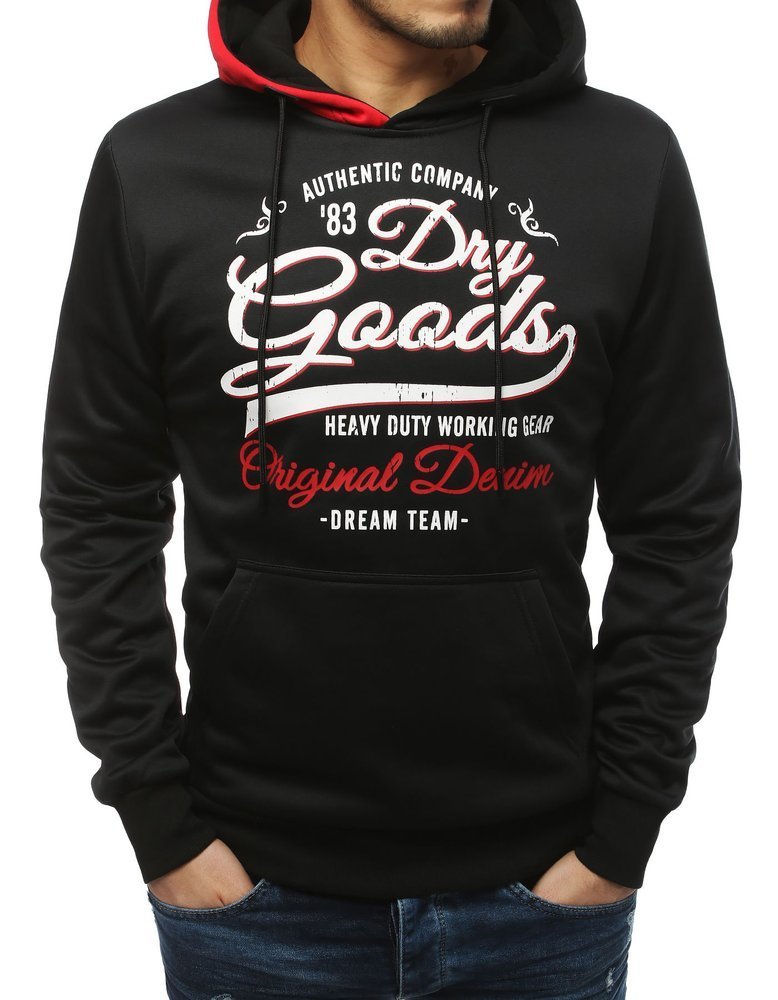 Hanorac negru pentru bărbați BX4289