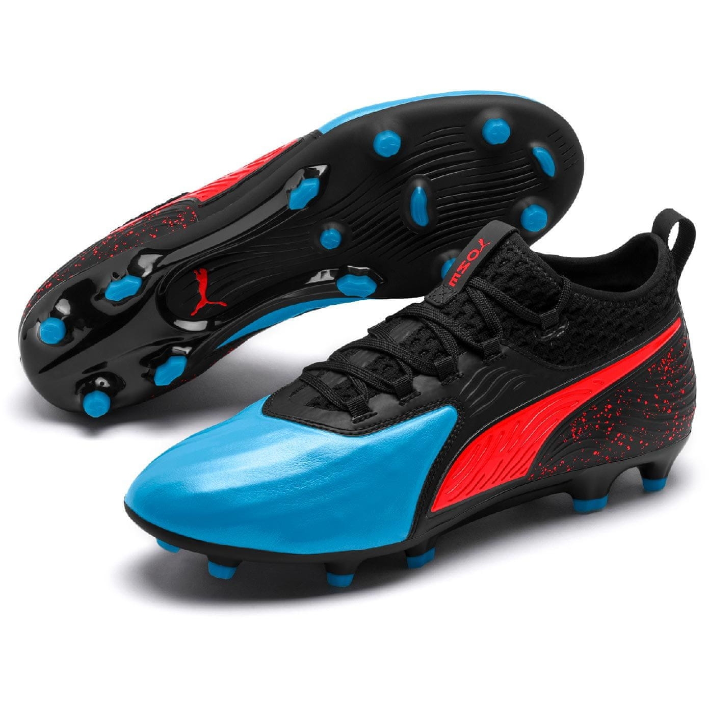 Puma One Fg/Ag Černo-Modrá - Pánské