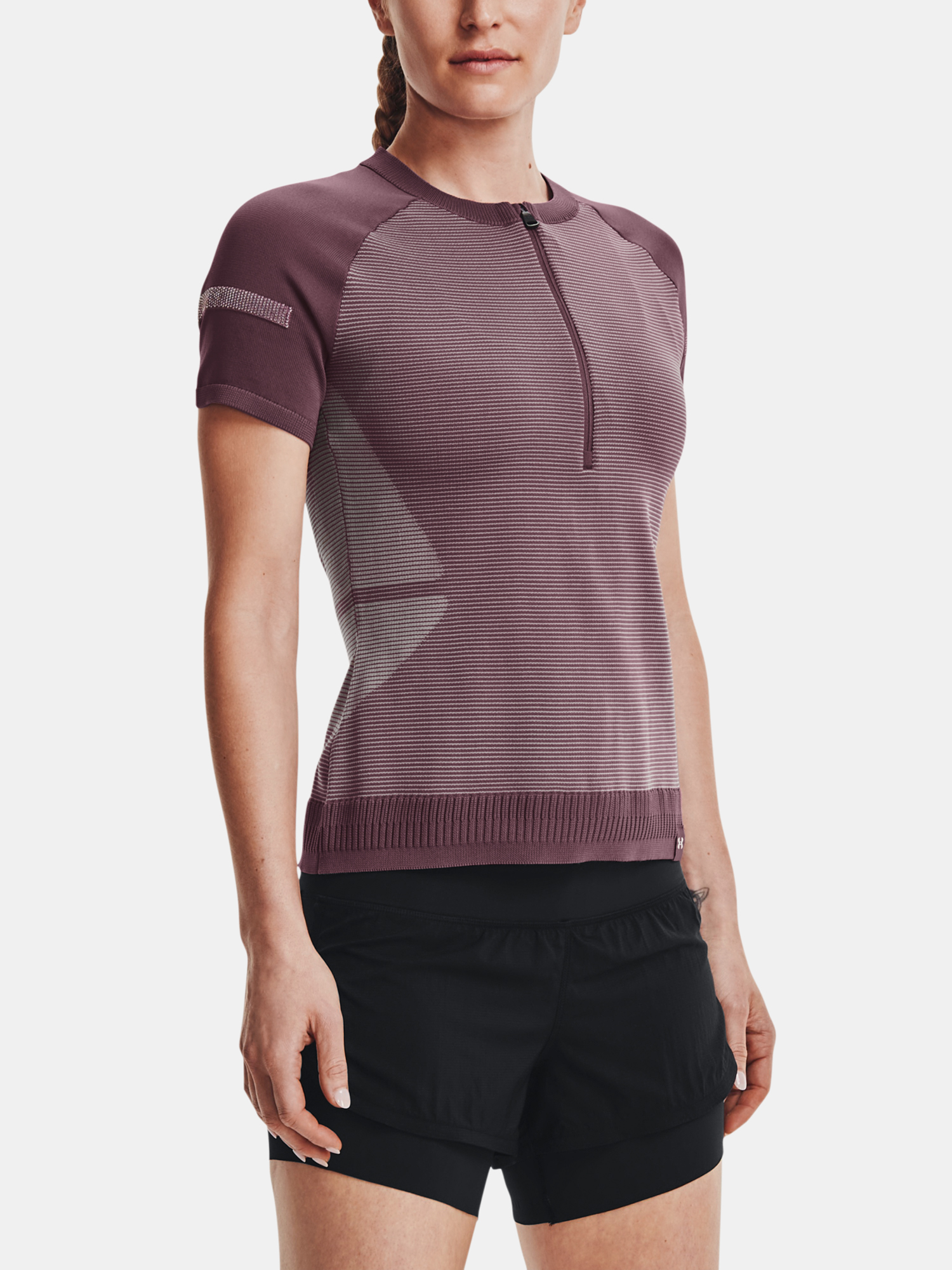 Under Armour Tričko UA IntelliKnit Half Zip SS-PPL - Dámské