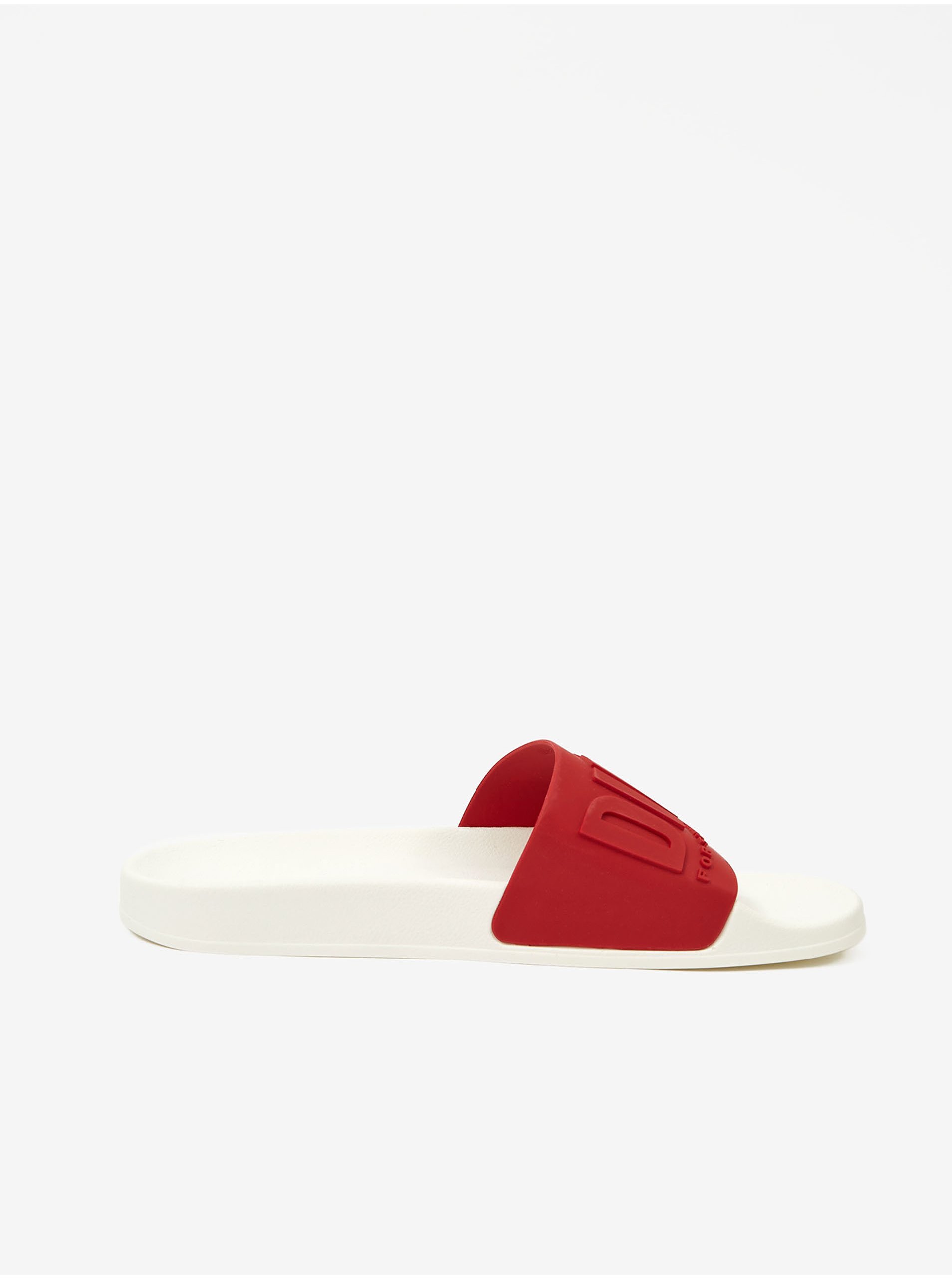 White-Red Women's Slippers Diesel Mayemi - Women