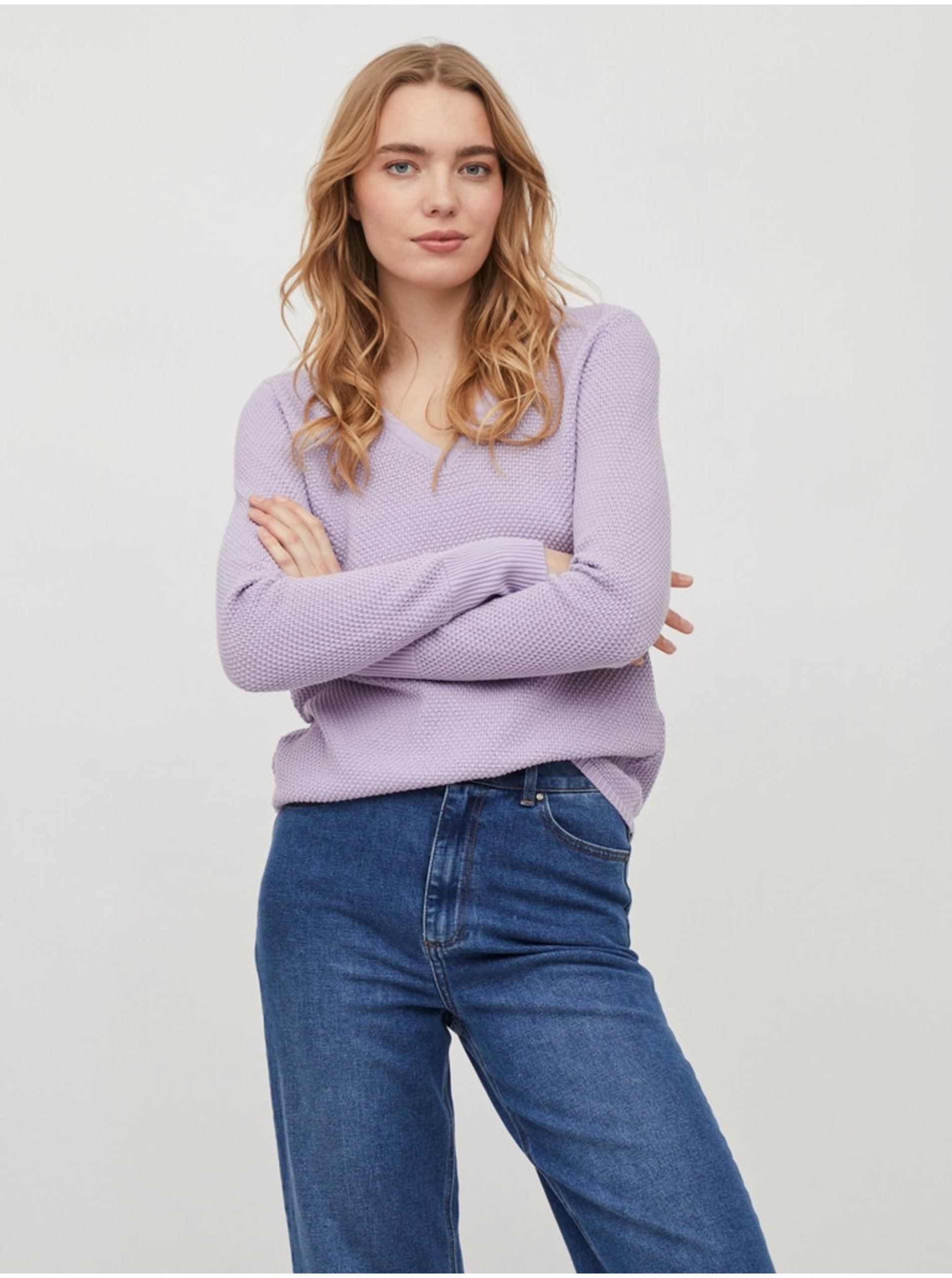 Light purple sweater VILA Chassa - Women
