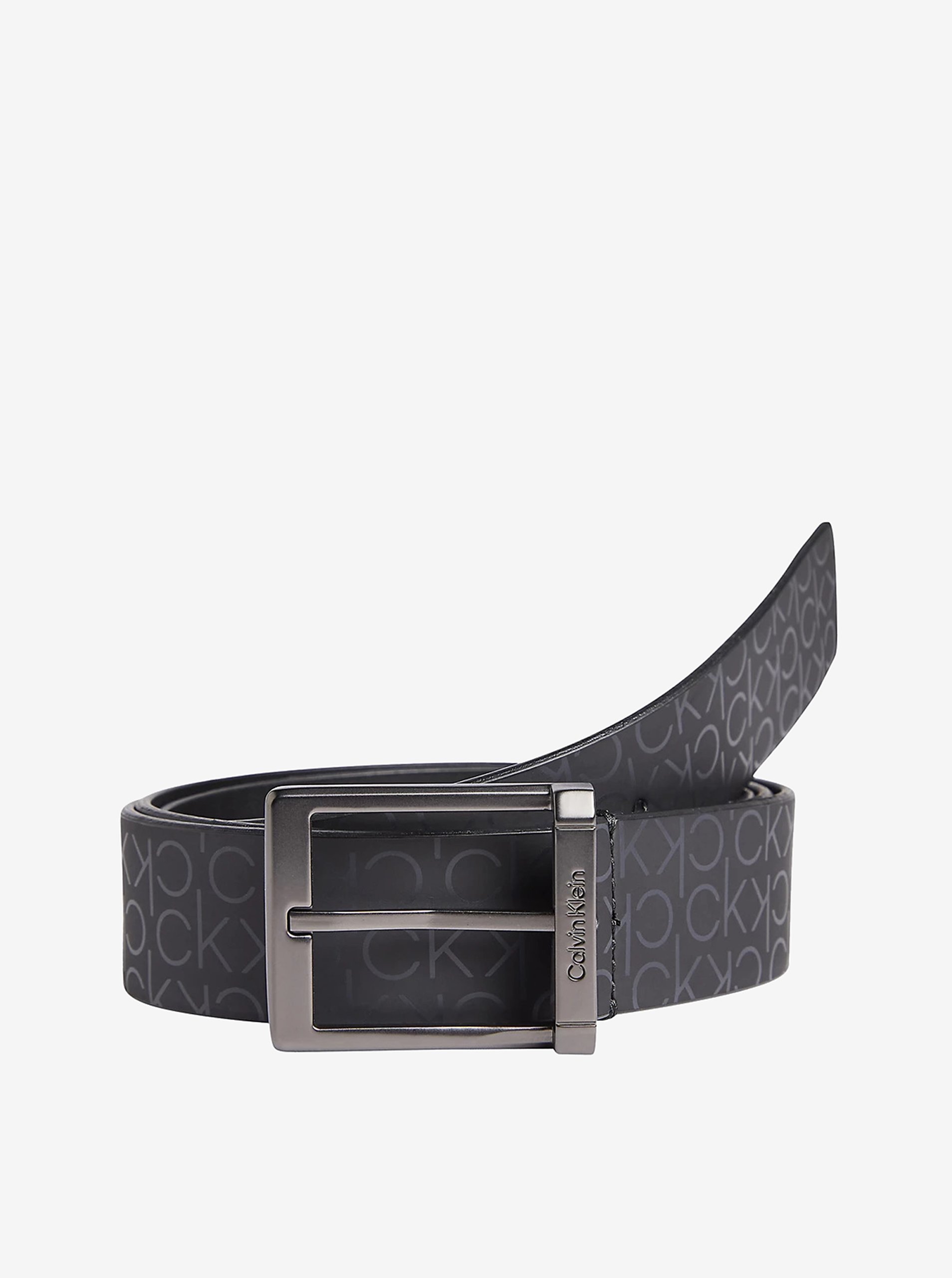 Black Men's Patterned Belt Calvin Klein - Men's