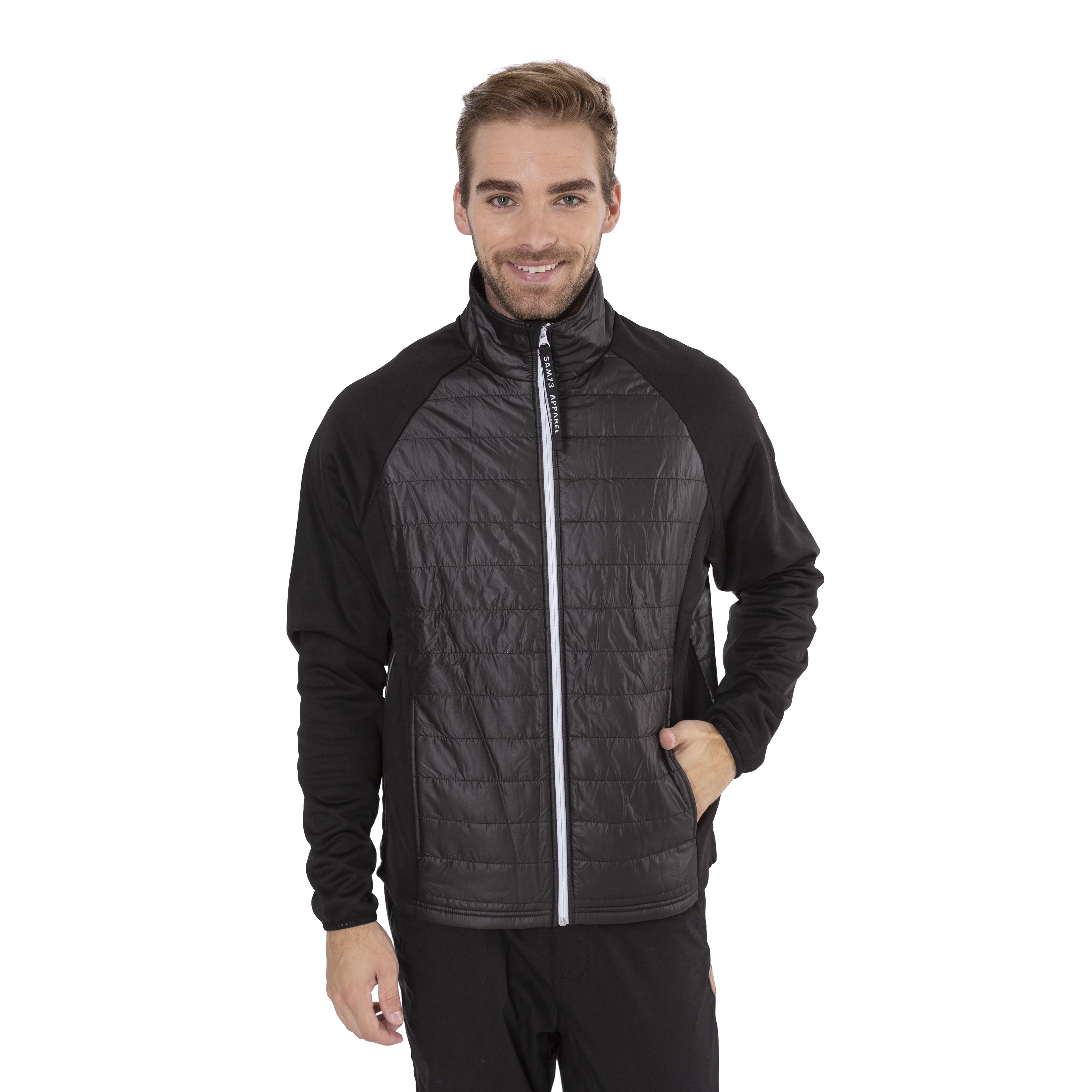 Pulovere fara gluga pentru barbati SAM 73 - negru