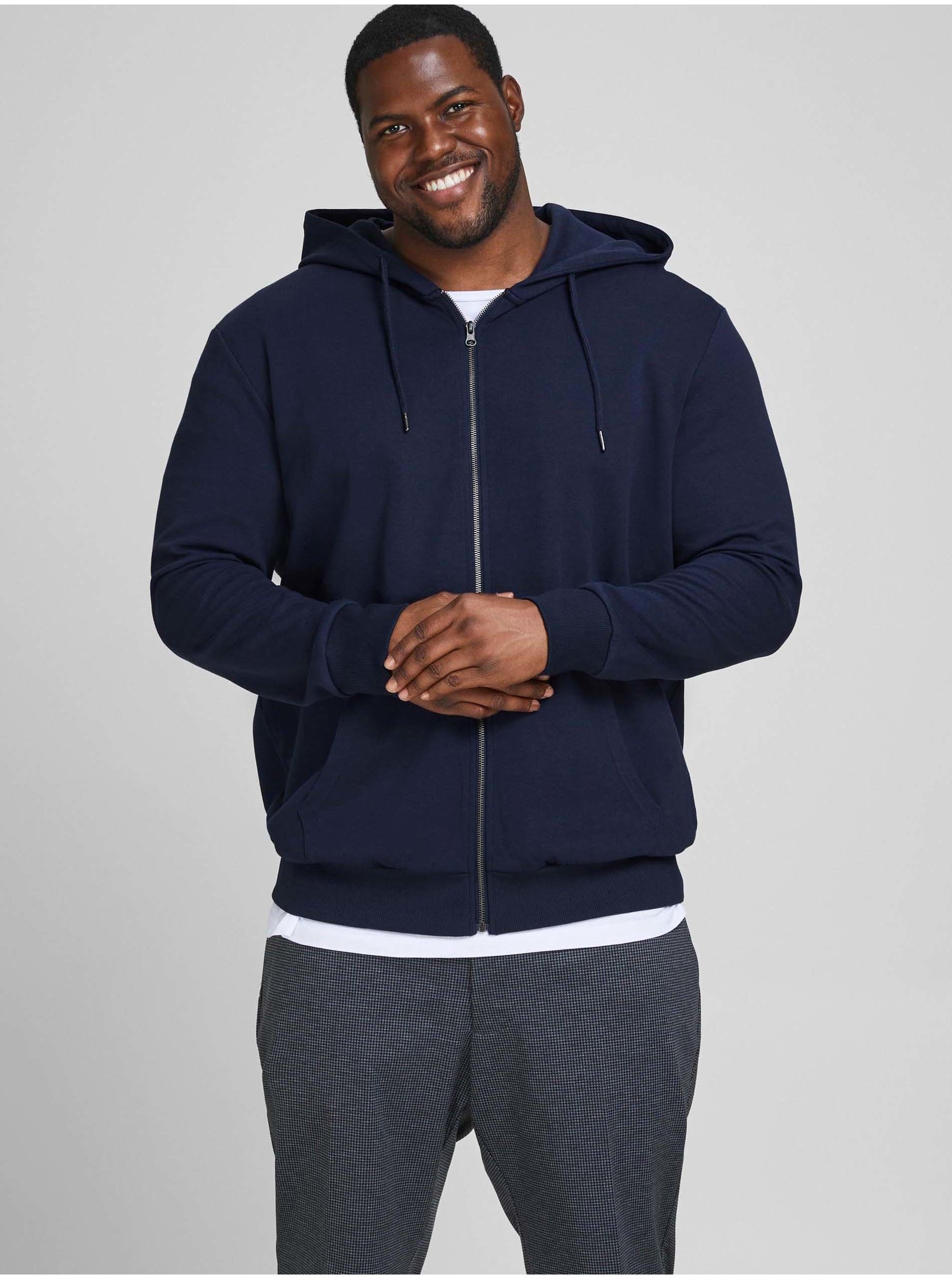 Jack & Jones Basic Dark Blue Hoodie - Men