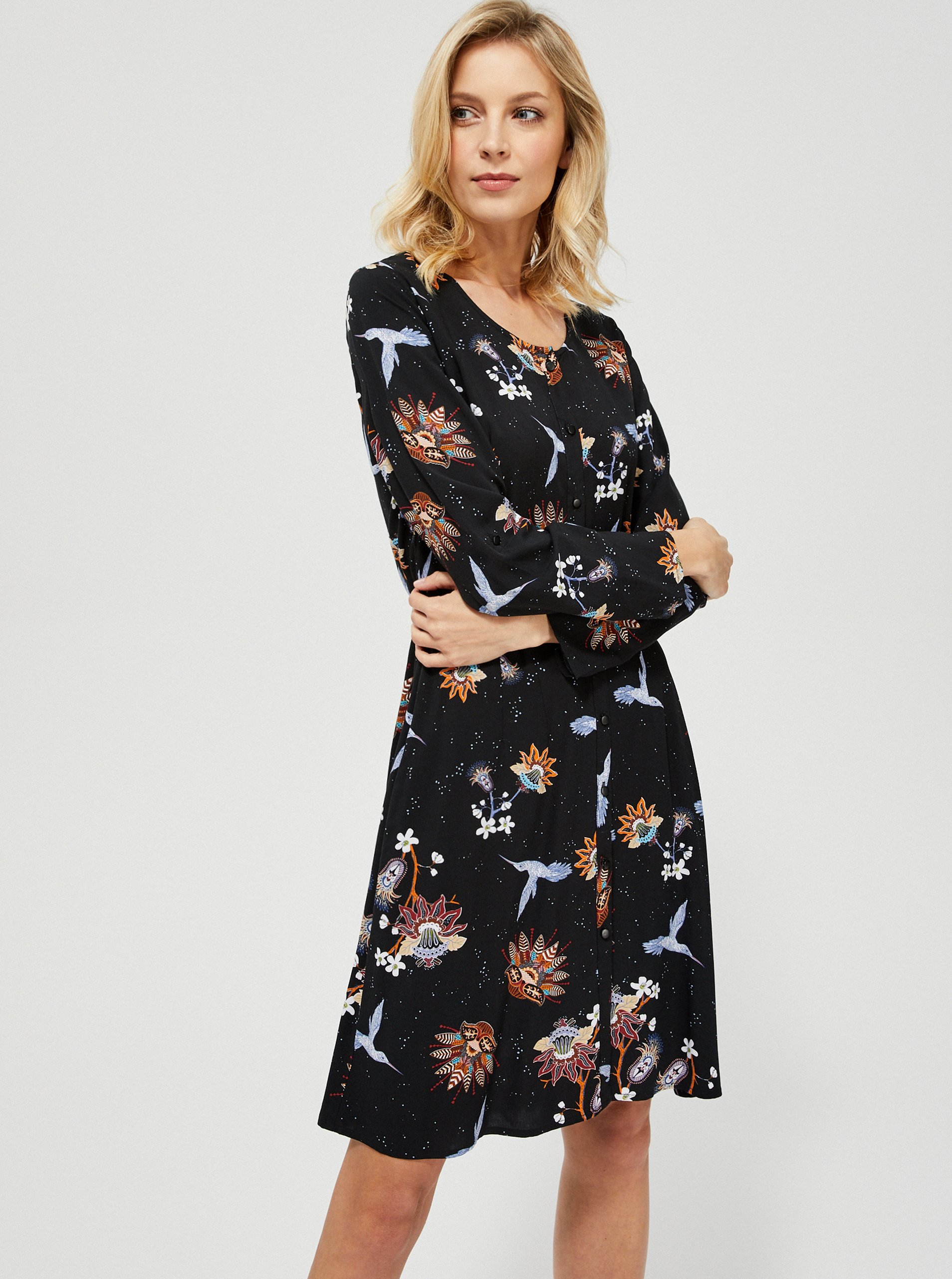 Moodo Black Patterned Dress