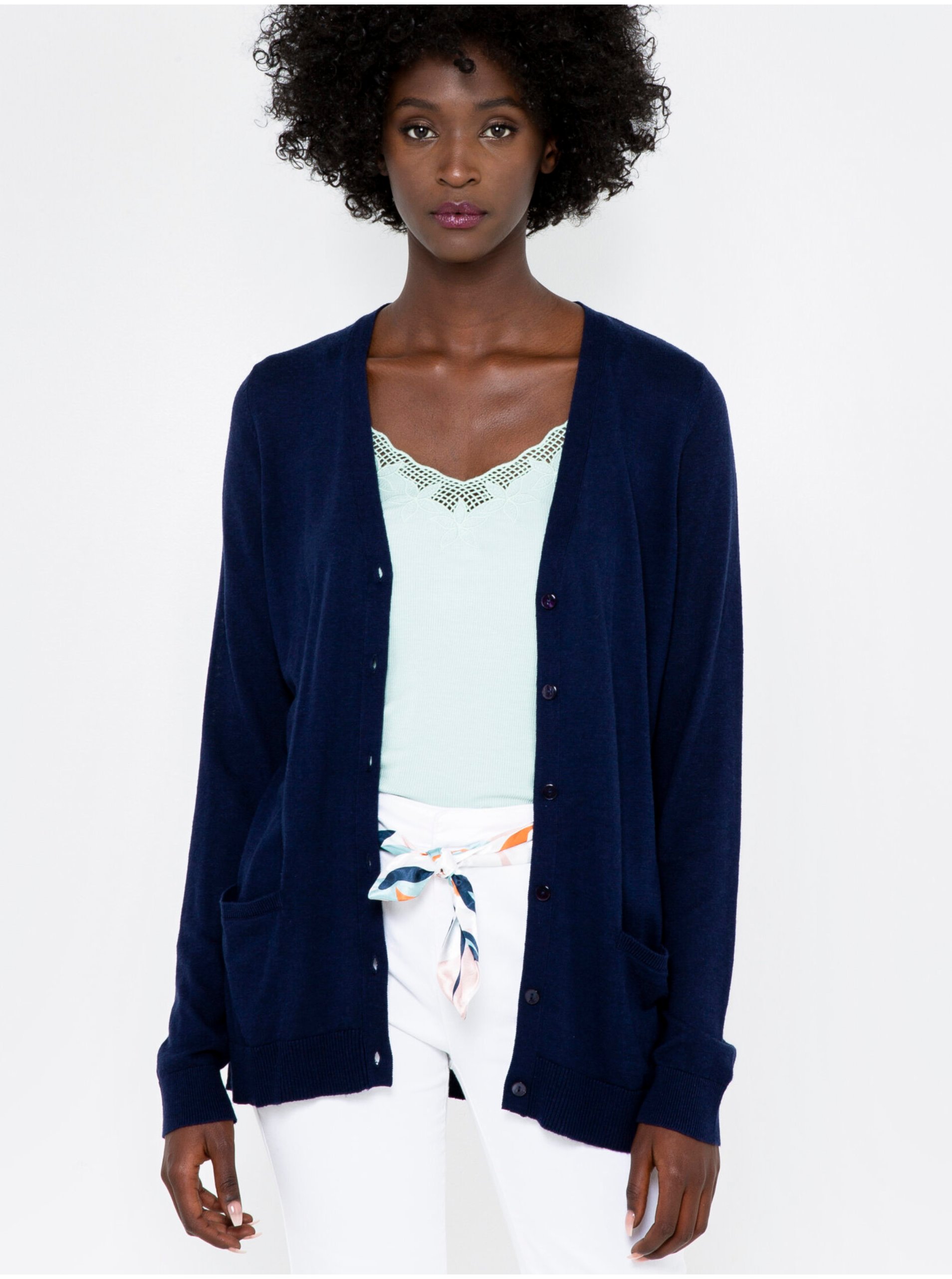 Dark Blue Cardigan CAMAIEU - Women