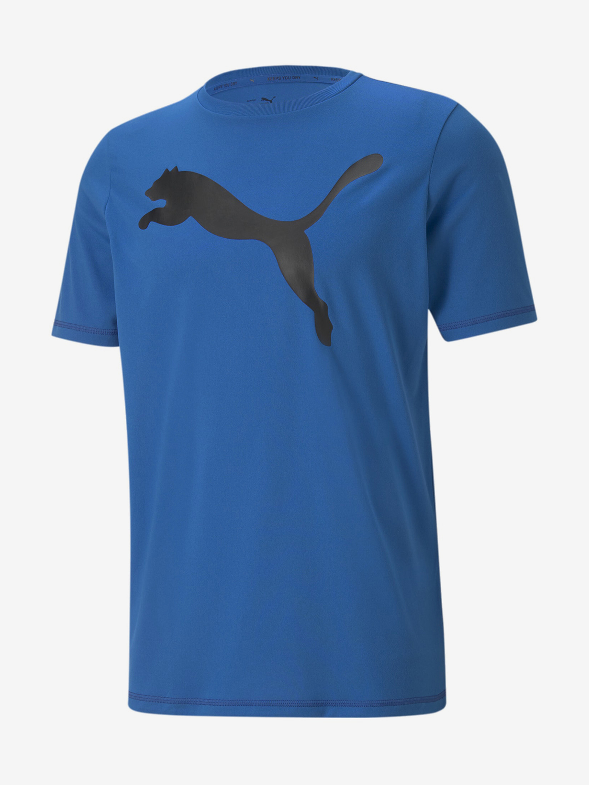 Puma Men's Blue Sports T-Shirt Active Big Logo Tee