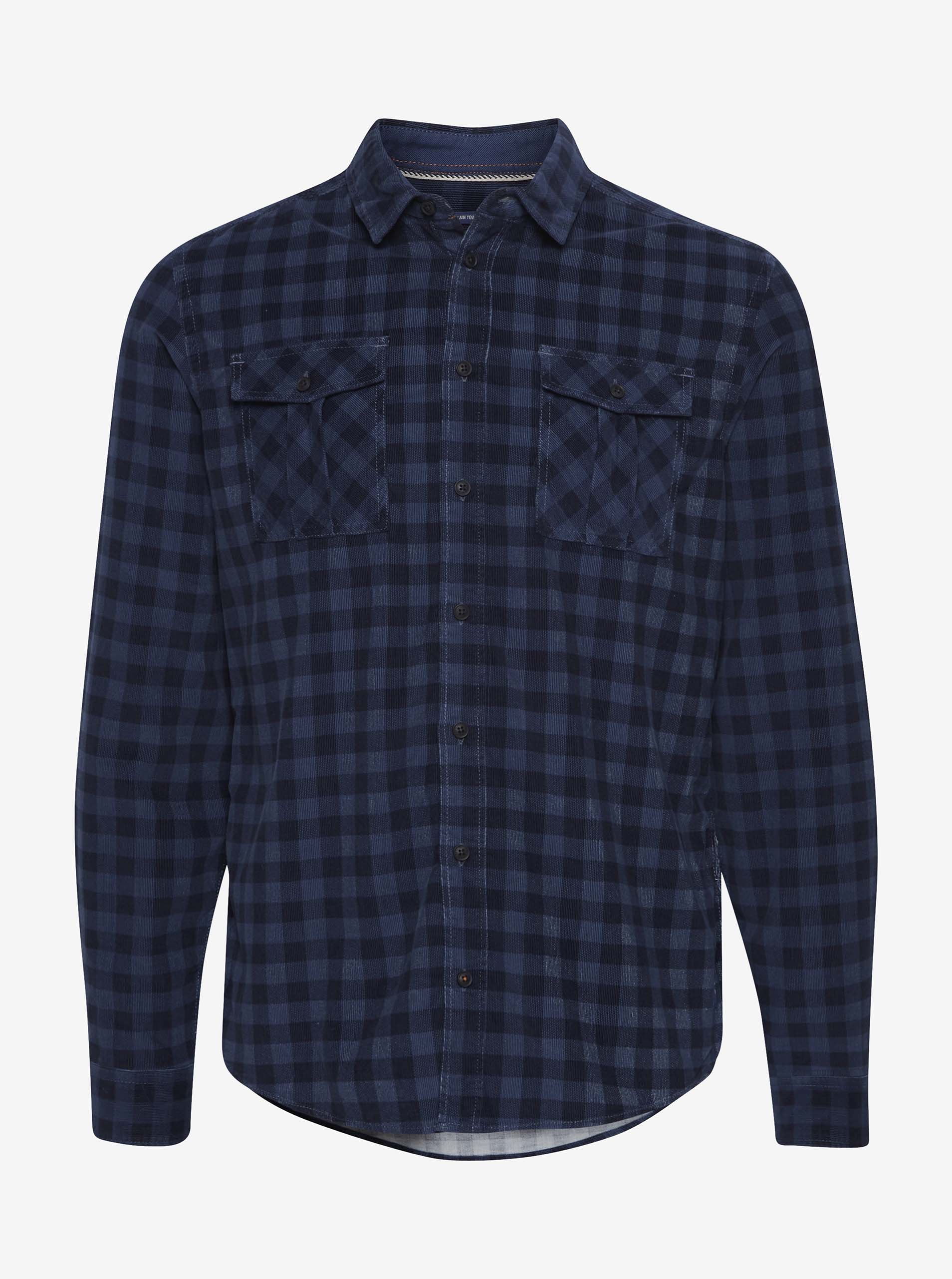 Camasi casual pentru barbati Blend - albastru inchis