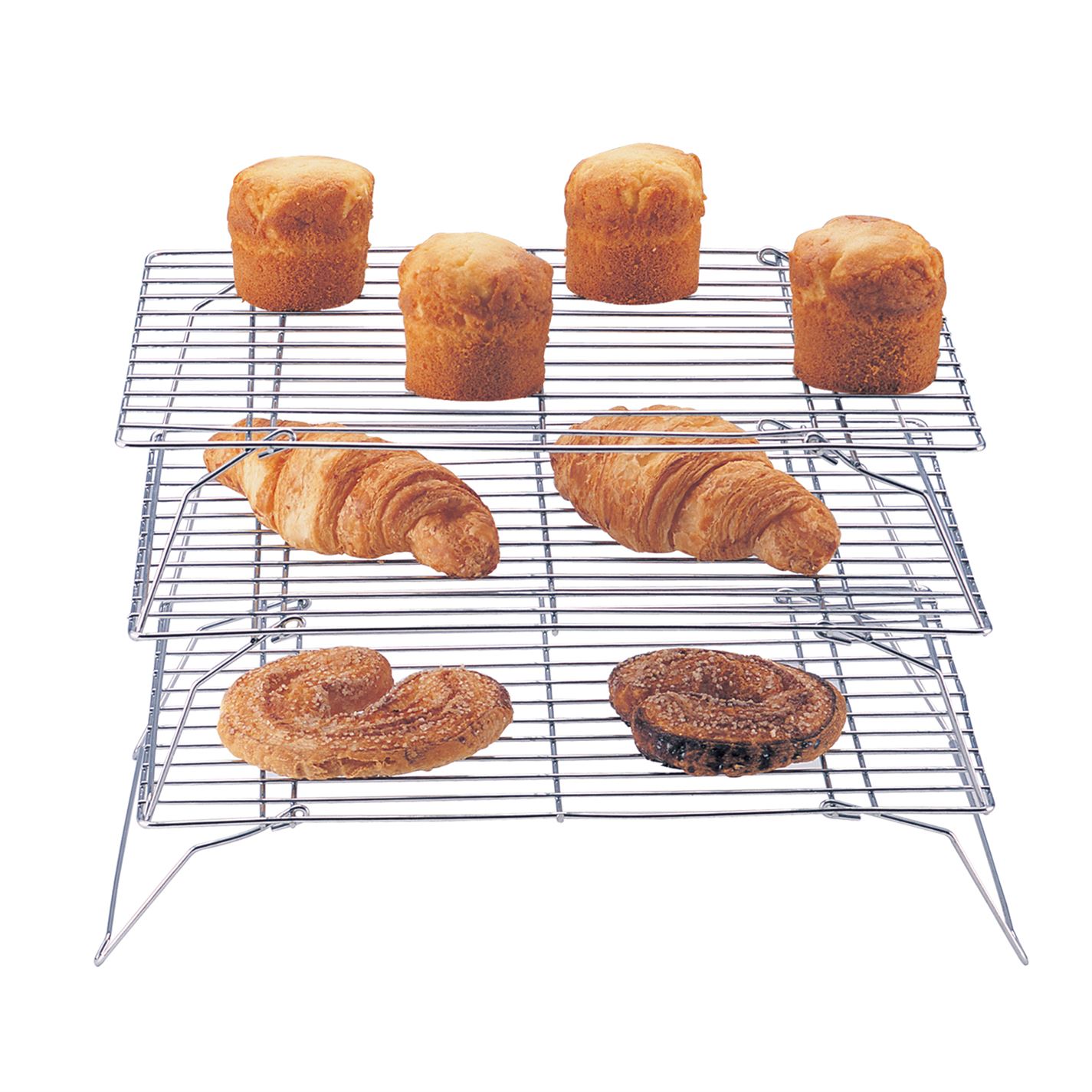 Mega Value Chrome Stackable Cake Rack