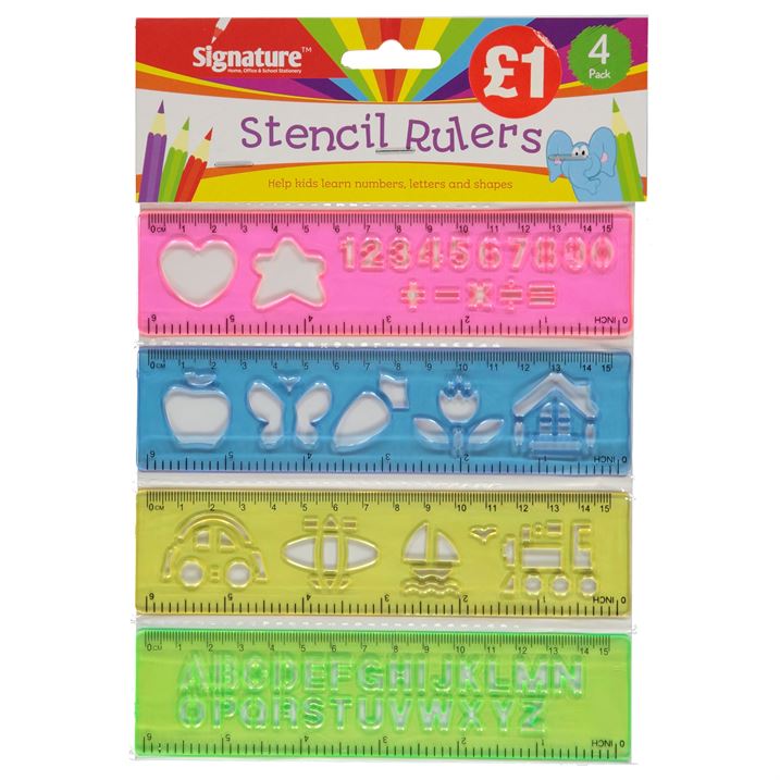 Mega Value 15cm Ruler Stencils